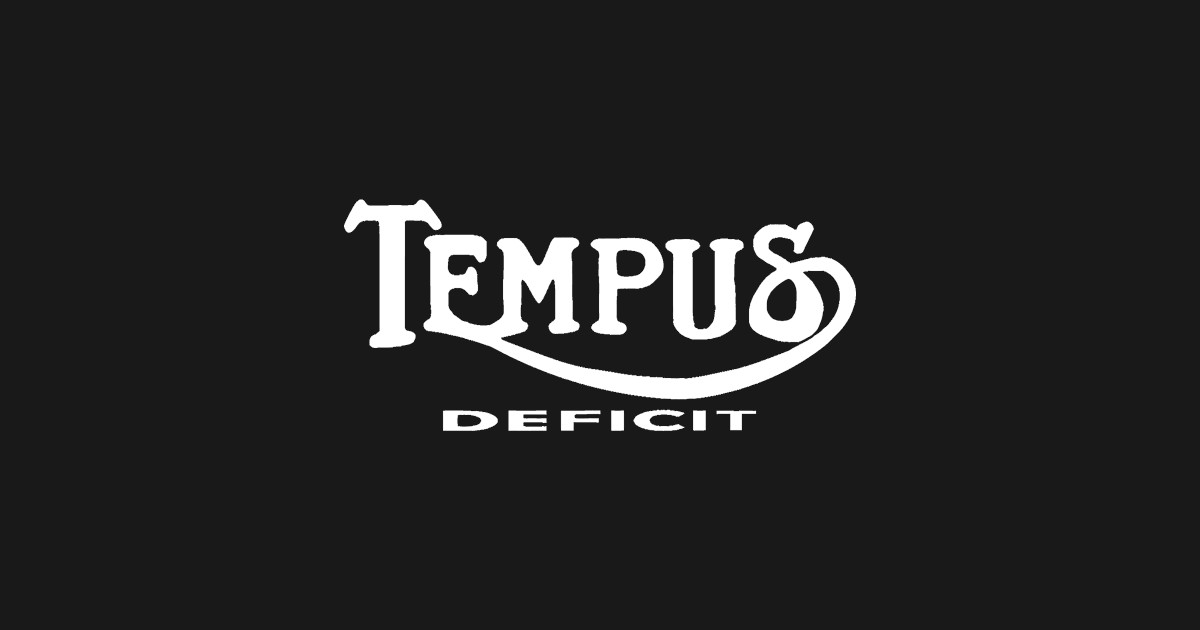Tempus Deficit logo - Motorcycle - T-Shirt | TeePublic