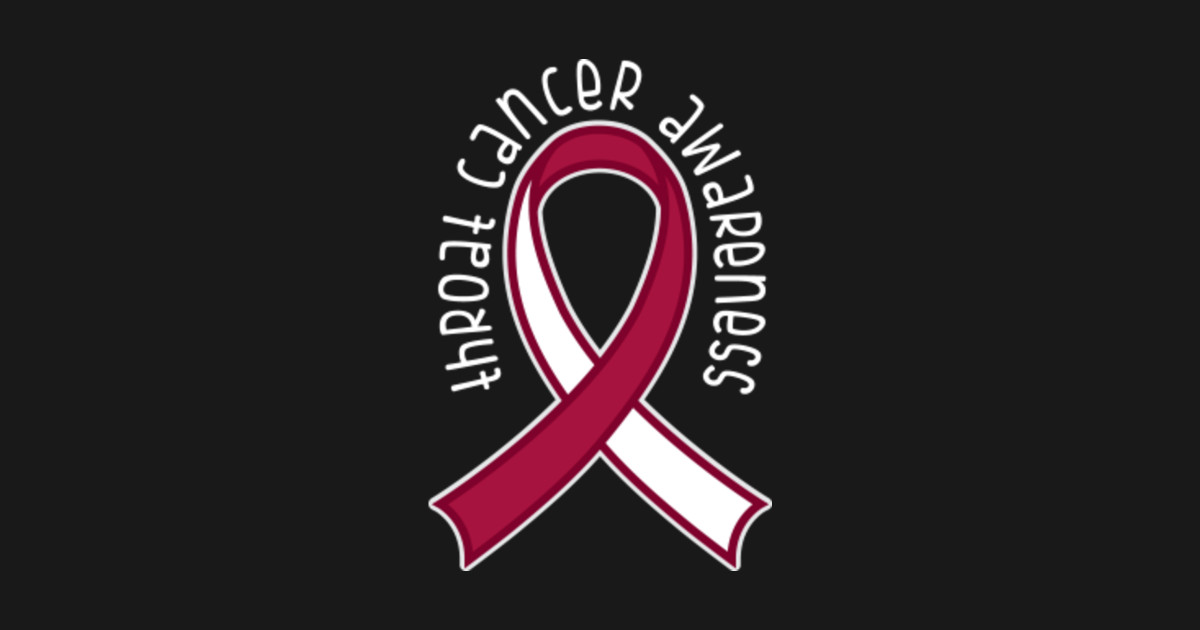 Throat Cancer Awareness Ribbon - Throat Cancer Awareness - T-Shirt ...