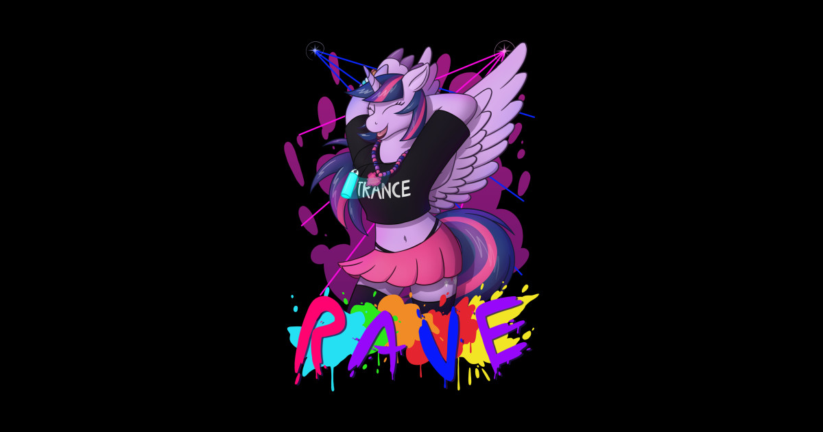 Rave Twilight Sparkle (RAVE) - Twilight Sparkle - Sticker | TeePublic