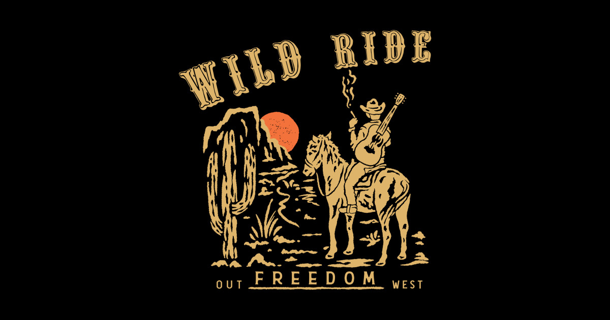 Way Out West - Cowboy - Sticker | TeePublic