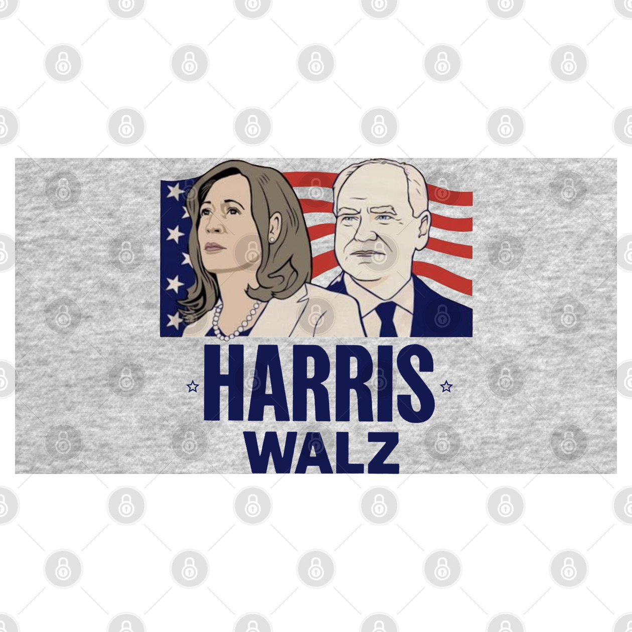 Harris Walz US flag Kamala Harris and Tim Walz - Harris Walz - Hoodie ...