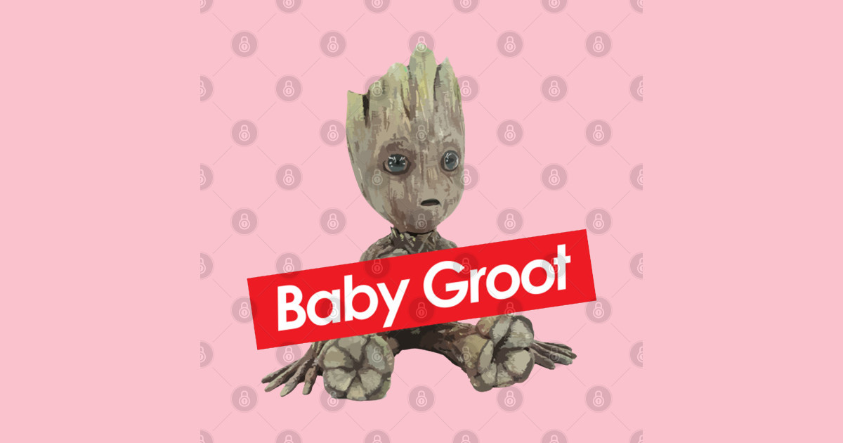 Baby Groot Supreme - Guardians Of The Galaxy - T-Shirt | TeePublic