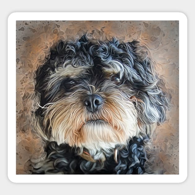 Ted The Cockapoo - Dog - Sticker | TeePublic