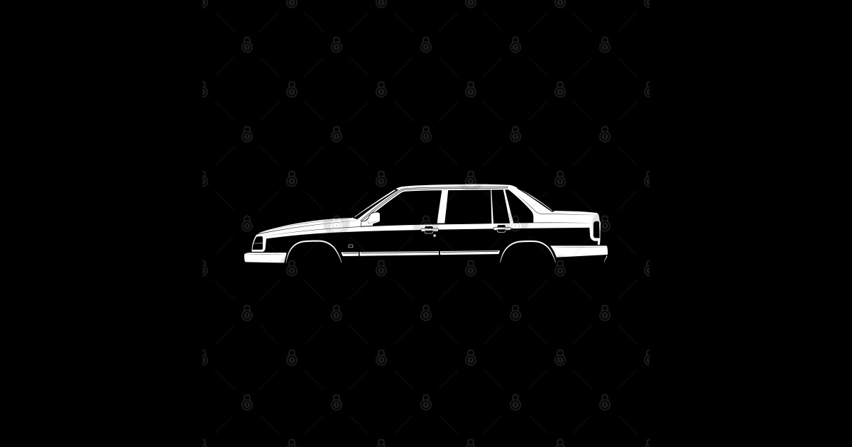 Volvo 940 Silhouette - Volvo 940 - Sticker | TeePublic