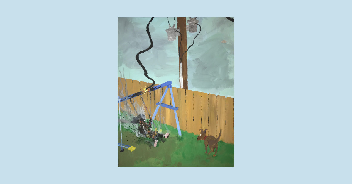 Poor Swing Set Placement - Electrocution - T-Shirt | TeePublic
