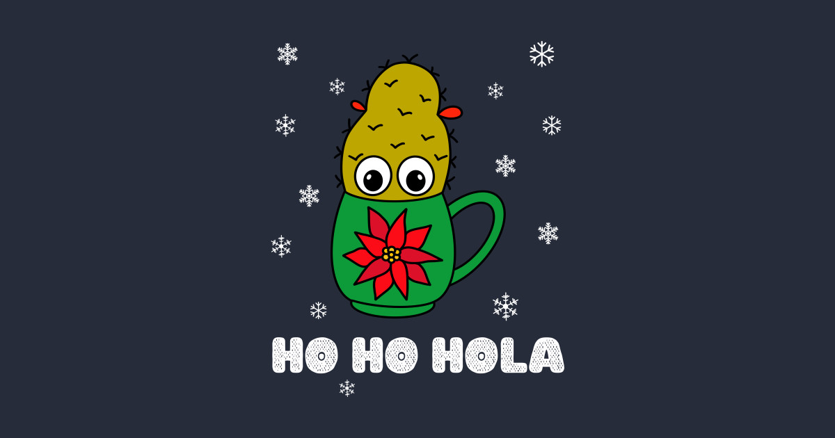 Ho Ho Hola - Small Christmas Cactus In Poinsettia Mug - Cactus - T ...