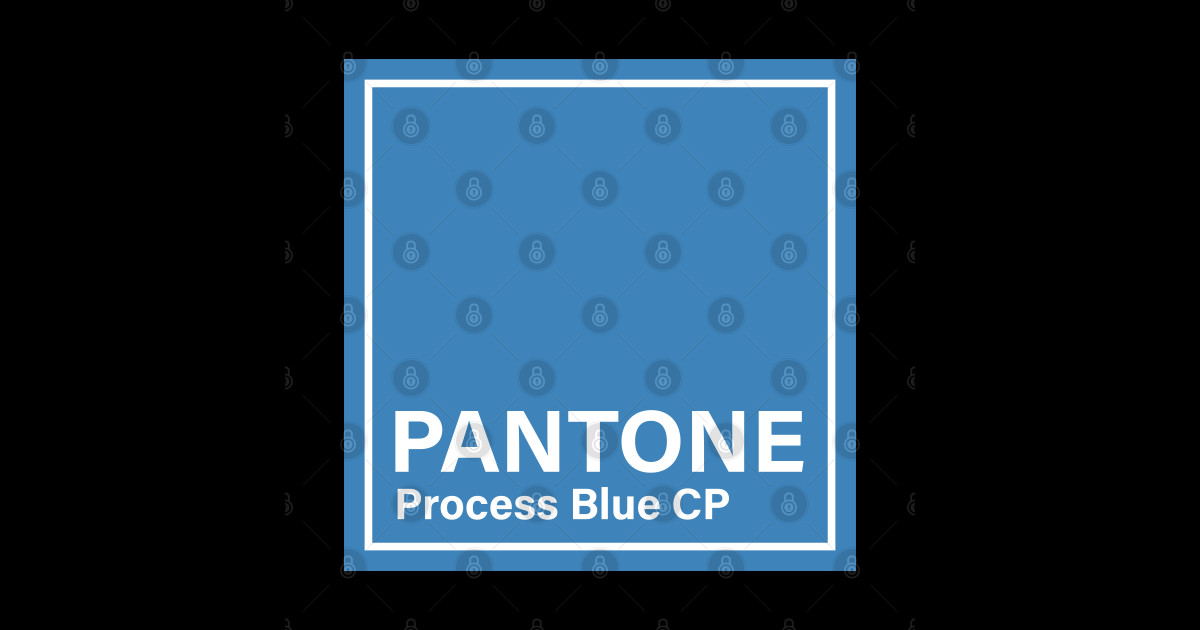 PANTONE Process Blue CP - Pantone Process Blue Cp - Sticker | TeePublic