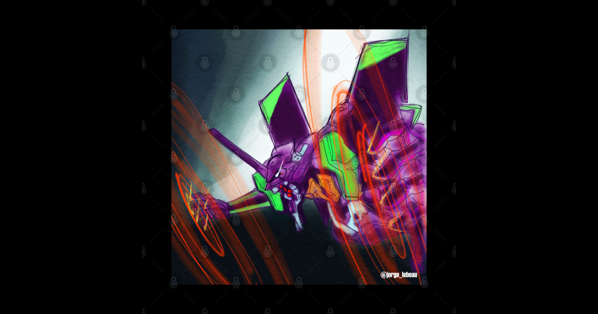 eva 01 in madness out of control art in mecha evangelion - Neon Genesis ...