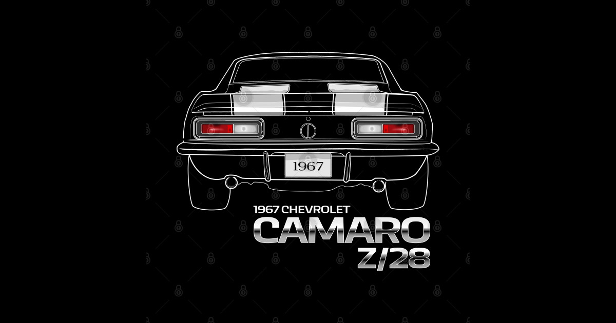 1967 Chevrolet Camaro Z/28 Rear End - Camaro - Sticker | TeePublic