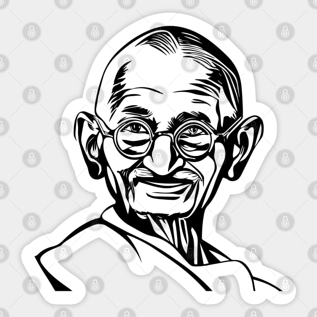 Gandhi Jayanti Mahatma Gandhi Birthday - Gandhi - Sticker | TeePublic