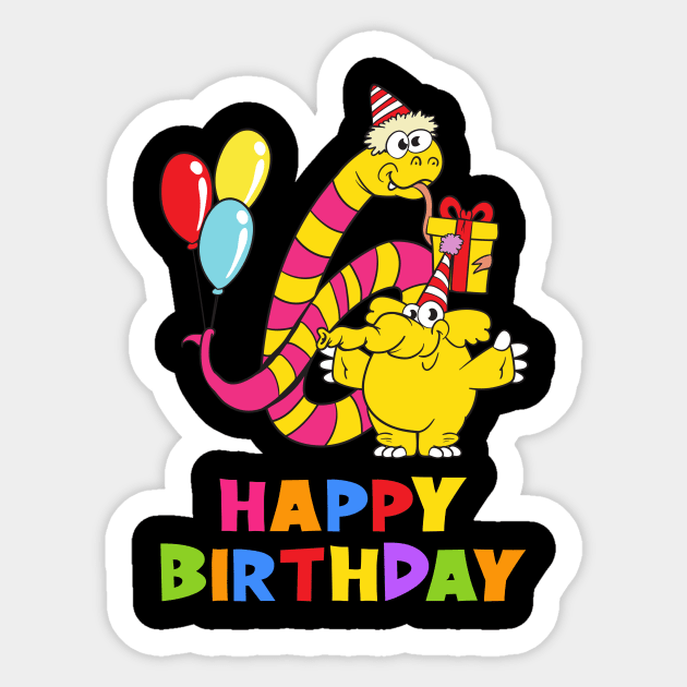 6th Birthday Party 6 Year Old Six Years - Birthday - Sticker | TeePublic