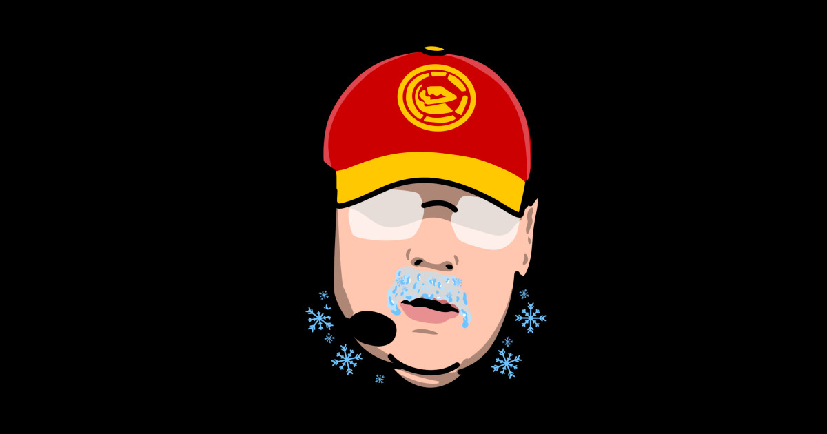 Frozen mustache - Andy Reid - Sticker | TeePublic