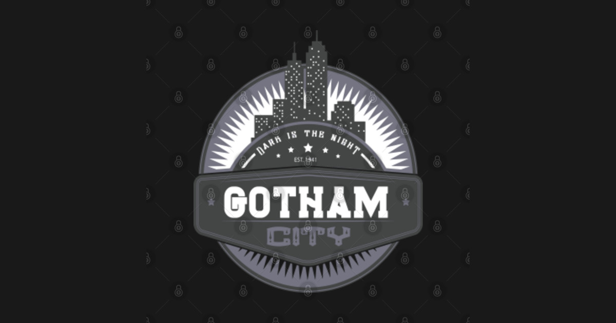 Gotham City Emblem - Batman - T-Shirt | TeePublic