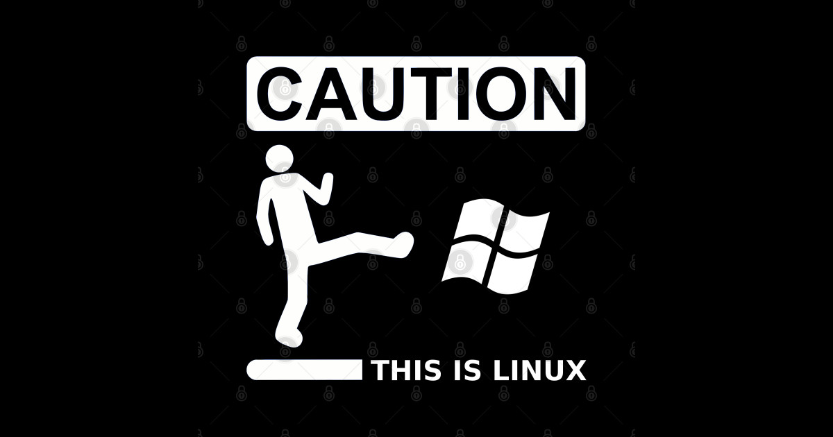 caution this is sparta linux - Sparta - Posters and Art Prints | TeePublic