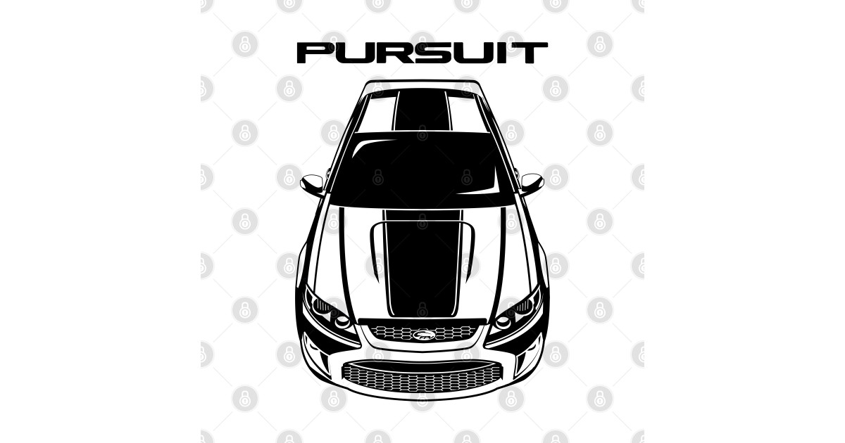 Ford FPV Pursuit UTE - Black Stripe - Fpv Pursuit Ute - T-Shirt | TeePublic