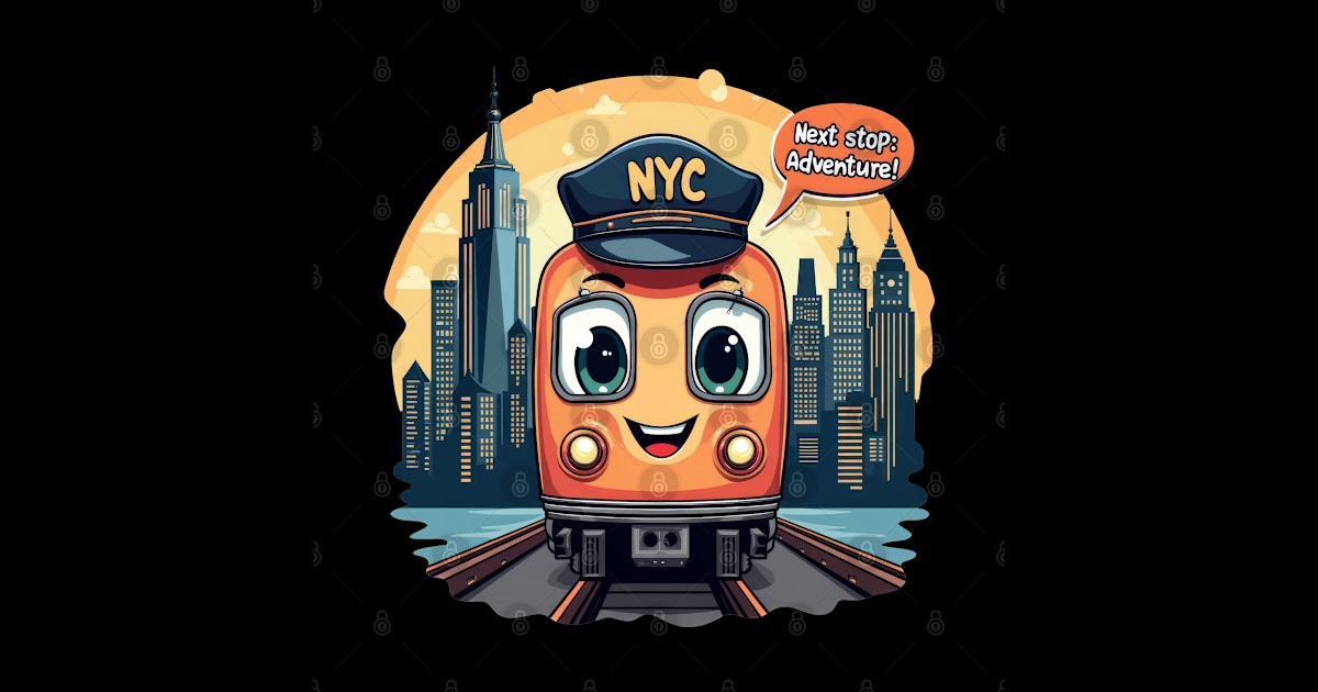 Cute NYC Subway Train For Kids - Back to School Adventure - Nyc Subway ...