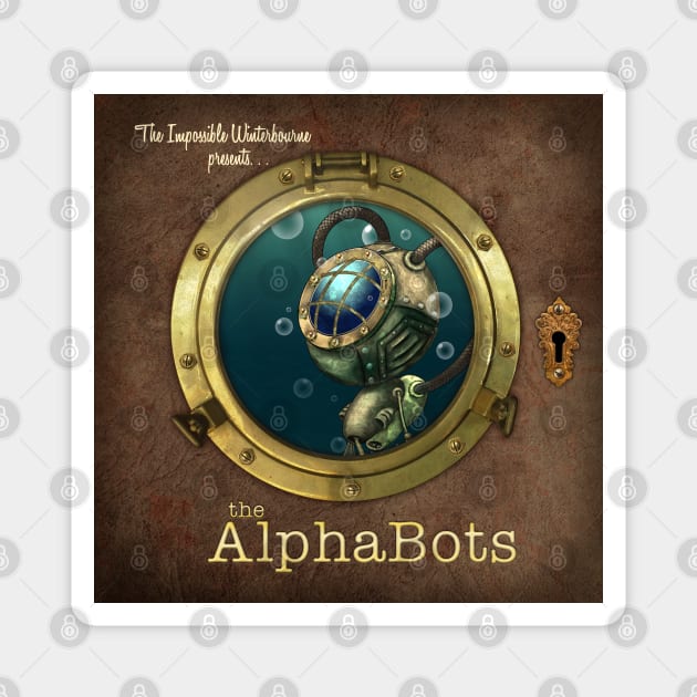 The AlphaBots Book Cover - Robot - Magnet | TeePublic