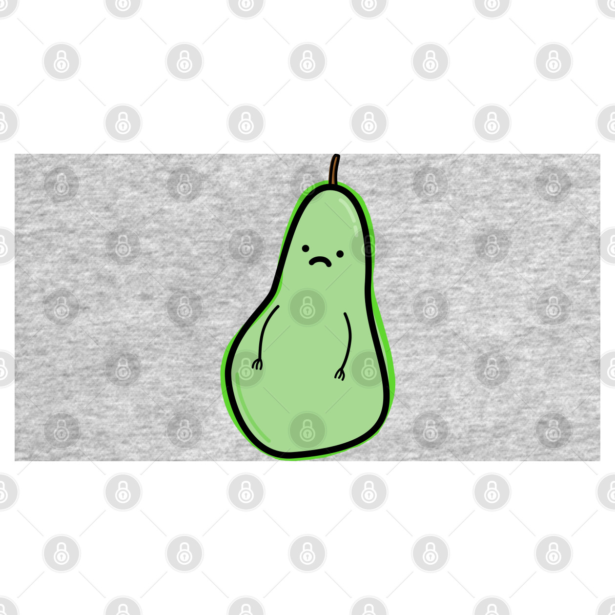 Sad Pear (the Fruit Salad Collection) - Sad Pear - T-Shirt | TeePublic