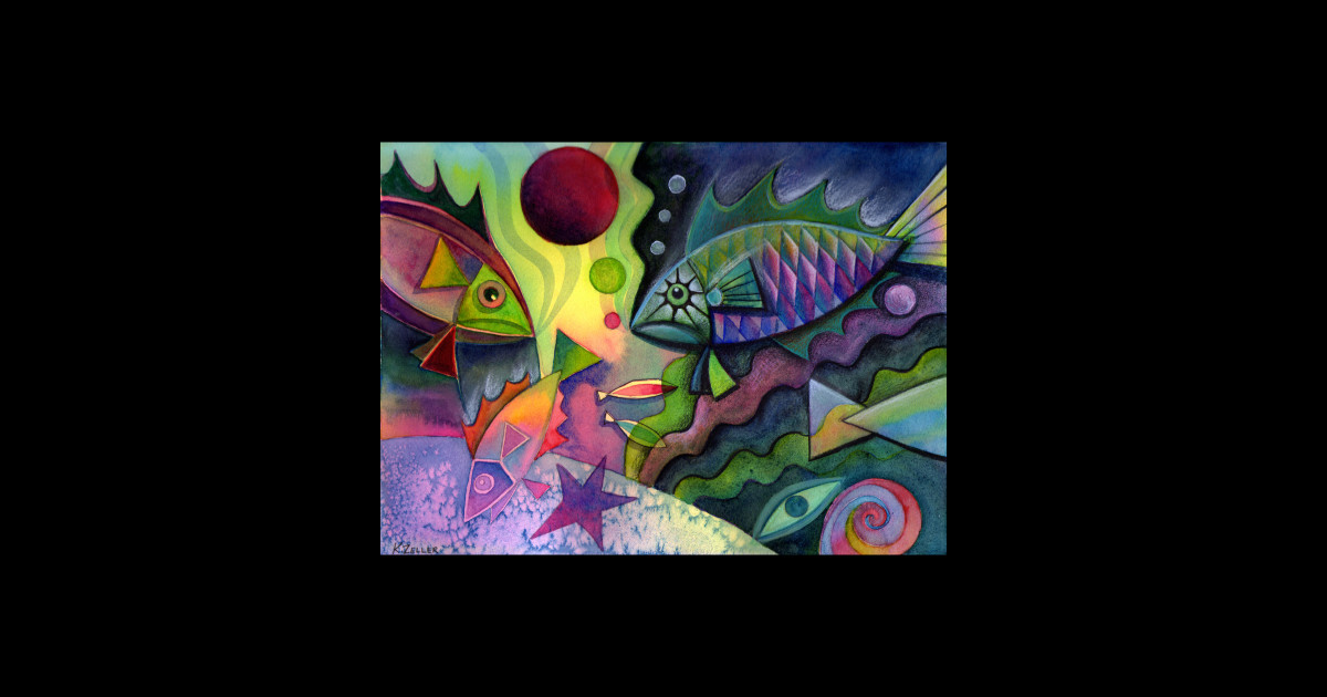 Unda the sea - Watercolour - Sticker | TeePublic