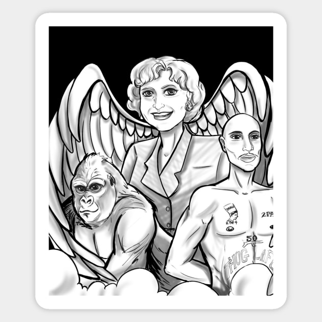 The Holy Trinity - Angel - Sticker | TeePublic