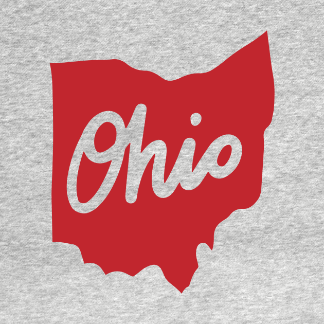 State of Ohio Retro Script Graphic - Ohio - T-Shirt | TeePublic