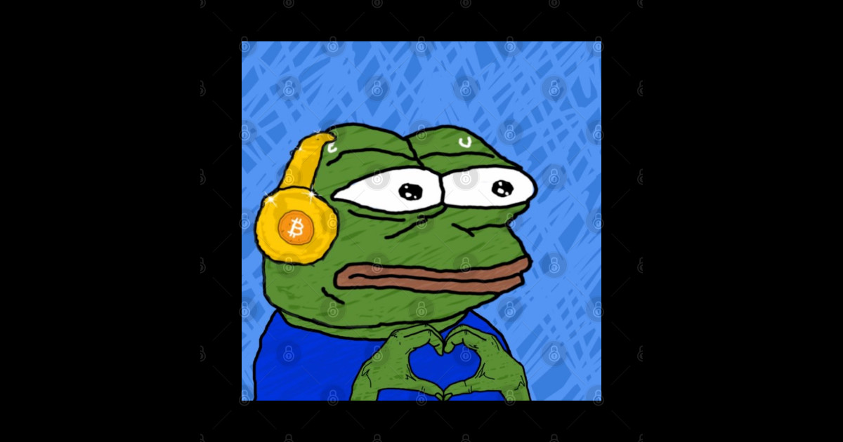 Pepe BTC - Pepe - Sticker | TeePublic
