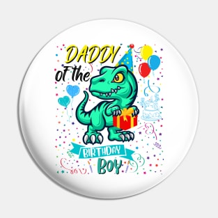 Papa Of The Birthday Boy T Rex Dinosaur Pins and Buttons for Sale ...