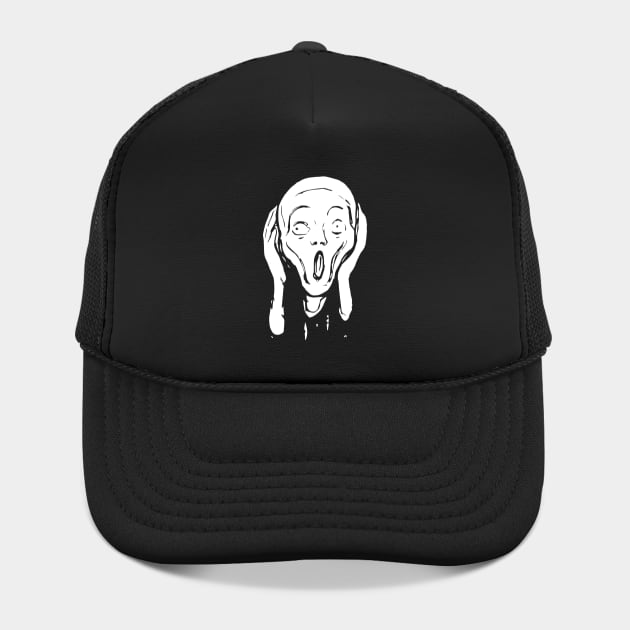 The Scream Edvard Munch The Scream Hearers Head Minimal White - The ...