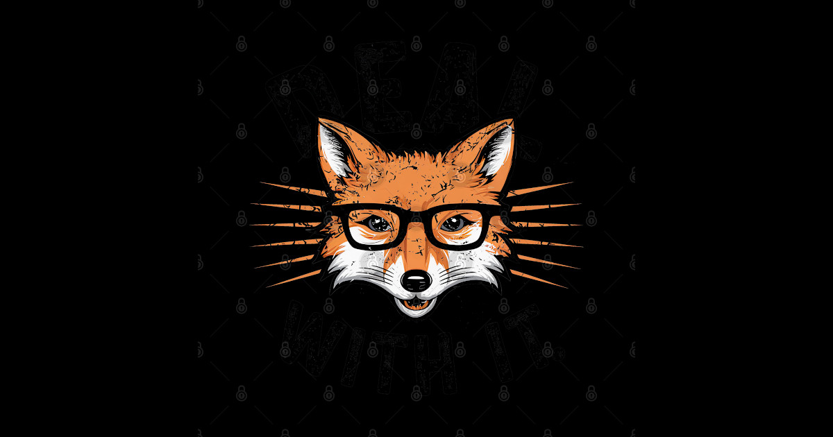 Fox Streamer Deal With It - Fox Funny - Sticker | TeePublic