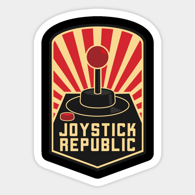 Joystick Republic "Grand Republic" Logo - Gaming - Sticker | TeePublic
