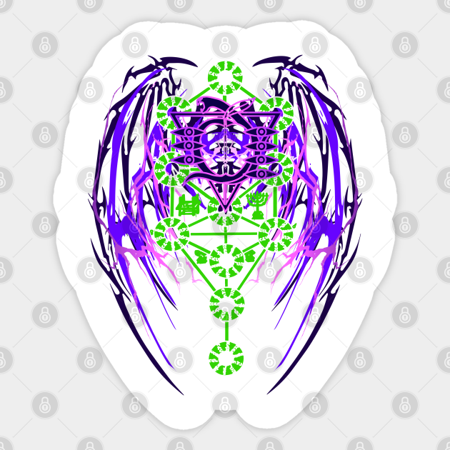 ANGEL - Seele / Kabbalah tree of life (Light) - Evangelion - Sticker ...