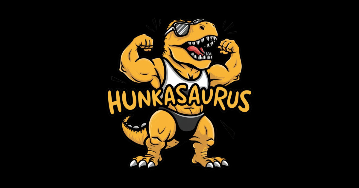 Hunkasaurus Rex Dinosaur Gym & Workout Muscles - Hunkasaurus ...