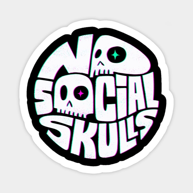 No Social Skulls - Tpween2022 - Sticker | TeePublic