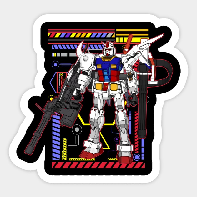RX-78-2 Gundam - Rx 78 2 Gundam - Sticker | TeePublic