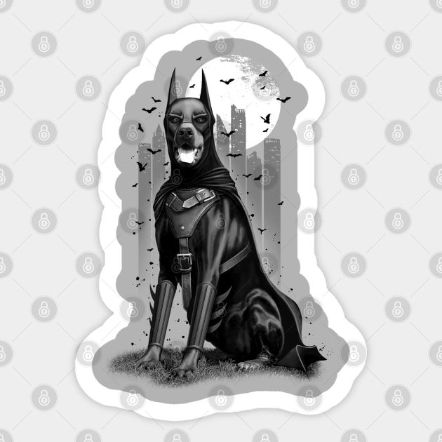 DOBERMAN - Batman - Sticker | TeePublic