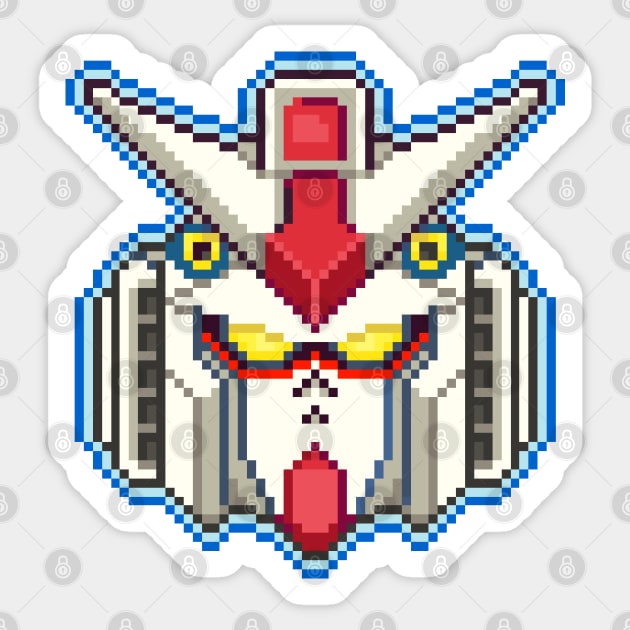 Pixel RX 78-2 - Gundam - Sticker | TeePublic