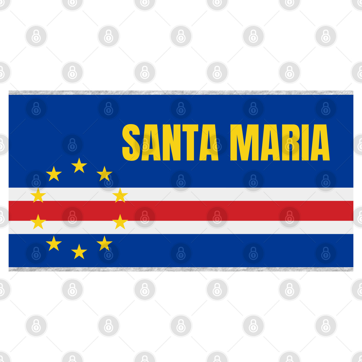 Santa Maria in Cabo Verde Flag Design - Cape Verde - T-Shirt | TeePublic