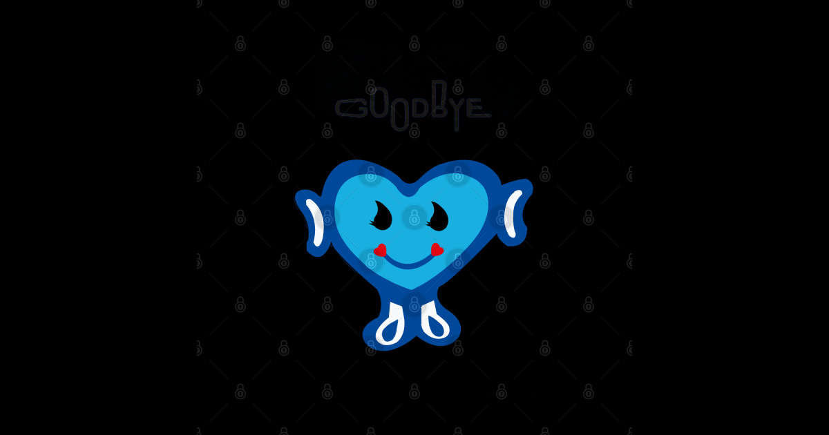 Goodbye Heart! - Heart - Sticker | TeePublic
