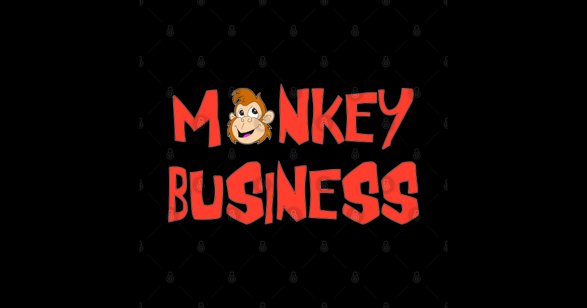 Monkey Business - Animal - Sticker | TeePublic