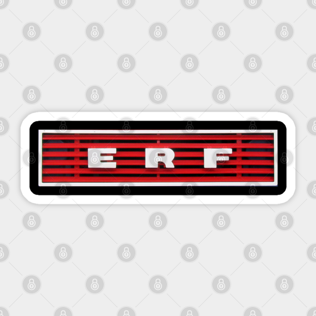 ERF A Series 1970s classic lorry logo - Erf Logo - Sticker | TeePublic