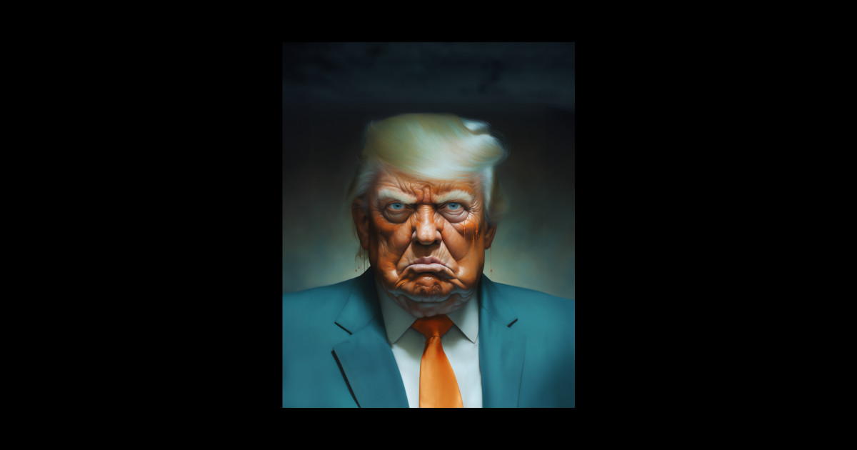 Grumpy Trumpy - Donald Trump - Sticker | TeePublic