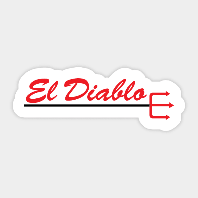 EL DIABLO - LATINX DESIGN - El Diablo - Sticker | TeePublic