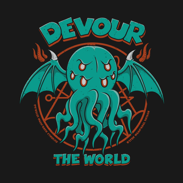 Devour the World - Cthulhu - T-Shirt | TeePublic