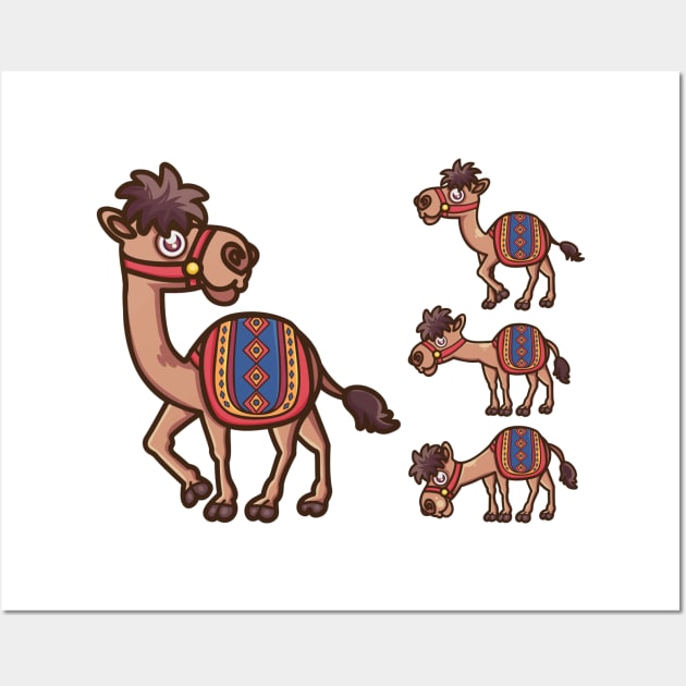 Camel Party - Camels - Posters and Art Prints | TeePublic