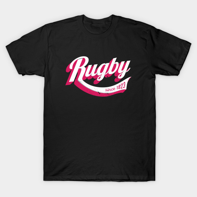 Cool rugby logo distressed - Rugby Logo Design - T-Shirt | TeePublic