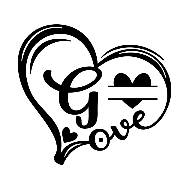 letter g monogram in the shape of love - Letter G Monogram In The Shape ...