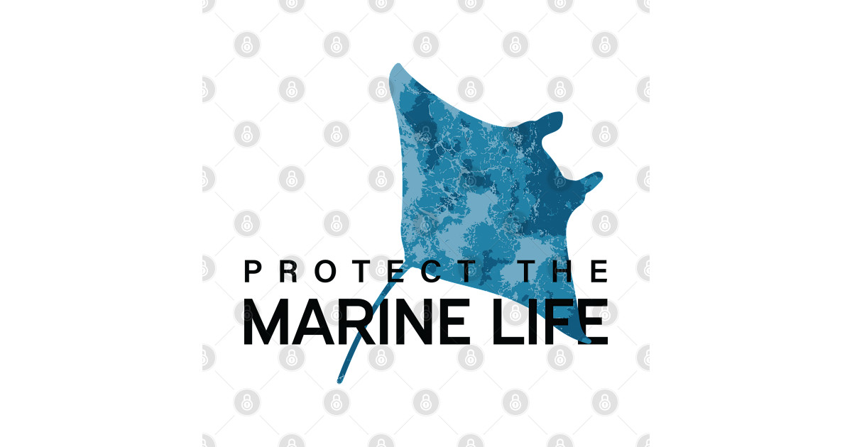 Aquatic Animal Protect and Respect Marine Life - Marine Life - T-Shirt ...