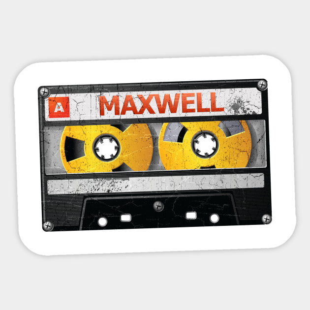 Maxwell Cassette Tape - Maxwell Cassette Tape - Sticker | TeePublic