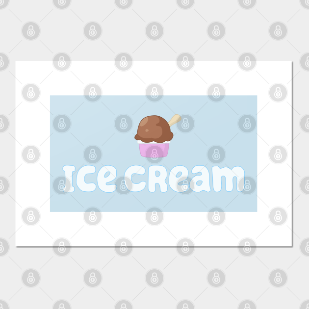 Bluey - Ice Cream - Bluey - Posters and Art Prints | TeePublic