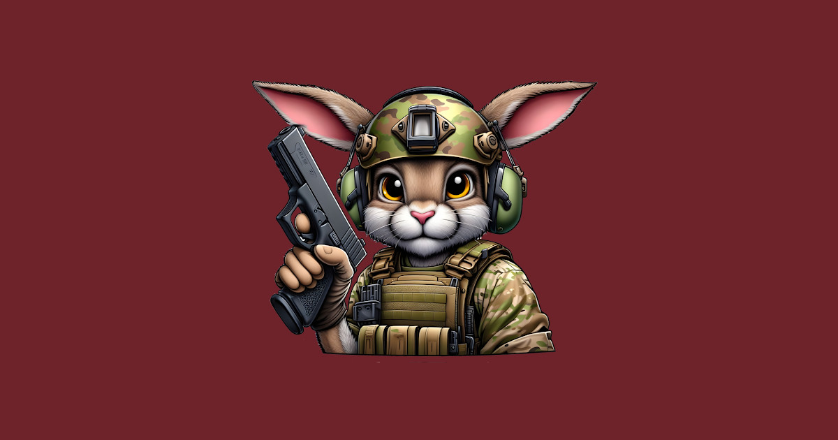 Tactical Rabbit - Rabbit - T-Shirt | TeePublic
